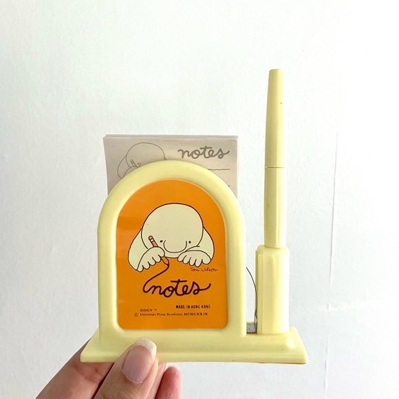 Vintage | Office | Vintage 7s Ziggy Desk Top Notepad Pen Set Display ...